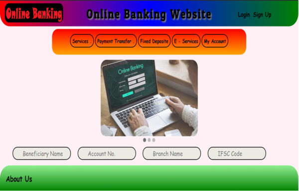 Online Banking Website Project Using Html Css And Javascript 1000 Projects